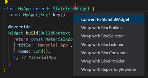 stateless widget to stateful widget convert dart flutter flutter flux