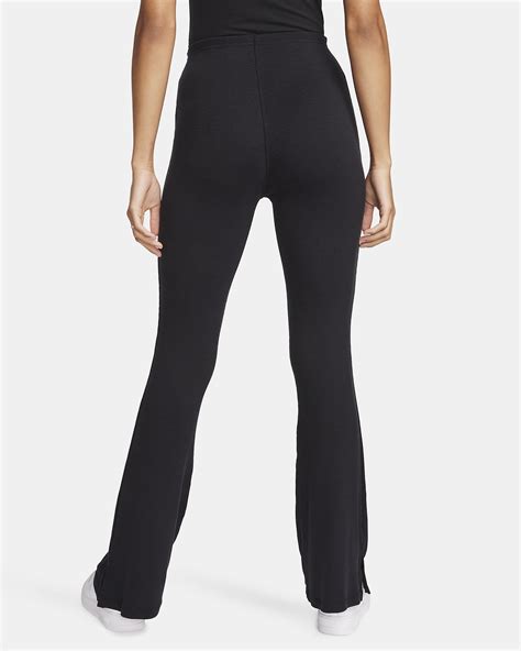Nike Sportswear Chill Knit Womens Tight Mini Rib Flared Leggings Nike Ro