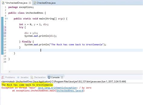 exception handling in java java error types