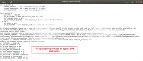 building qmake reducing application file size qt forum