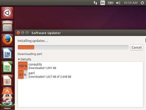 software updater downloading and installing latest packages unixmen