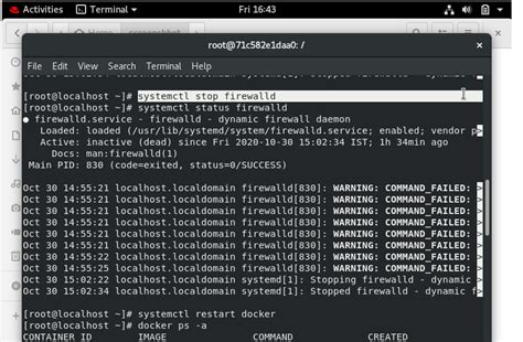 configuring d server on docker container and setting