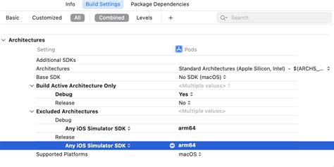 ios transfer to apple m1 xcode shows an error firebasecore