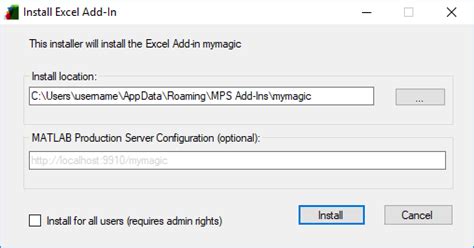 install the excel add in matlab and simulink mathworks 日本