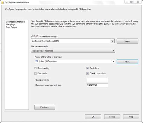 ssis error code dts e oledberror 0x80004005 vrogue