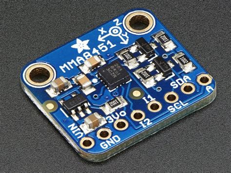 python and circuitpython adafruit mma8451 accelerometer breakout