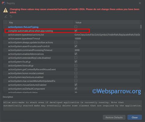 intellij idea spring boot dev tools is not working