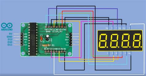 how to control 4 digit 7 segment display with max7219 arduino project hub