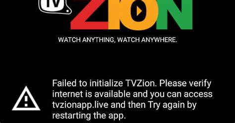 failed to initialize tvzion imgur