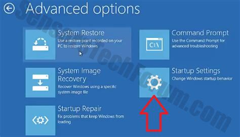Windows 10 Manual Advanced Startup Recovery Options