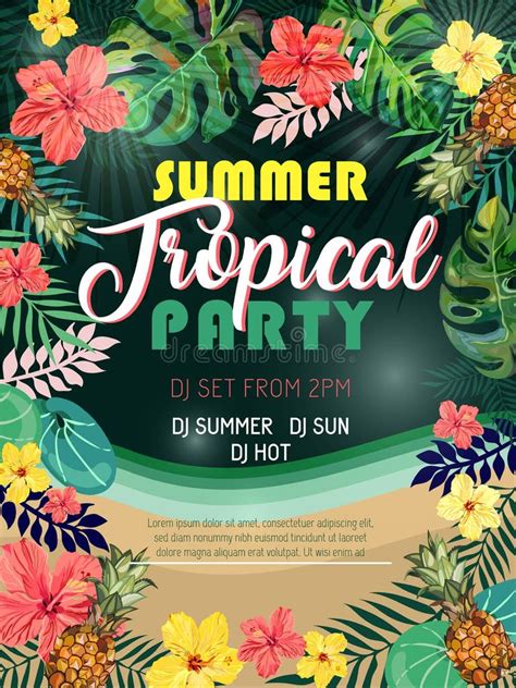 Tropical Party Stock Illustrations 159 119 Tropical Party Stock