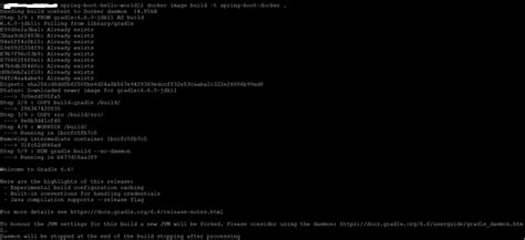 create build package and run spring boot application with docker in