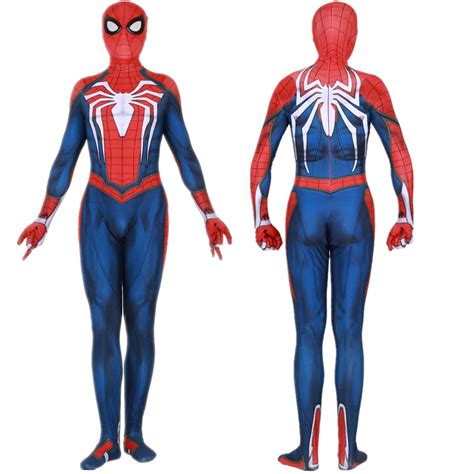 Insomniac Games Spiderman Cosplay Costume Zentai Spider Man Superhero