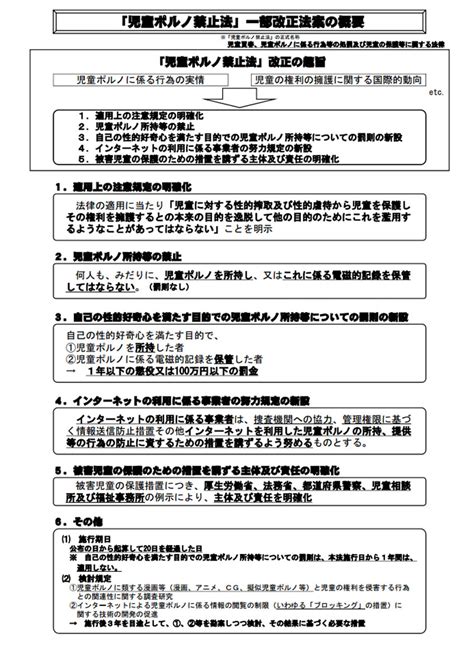 児童ポルノ禁止法改定案の全文、衆院サイトで公開 Itmedia News