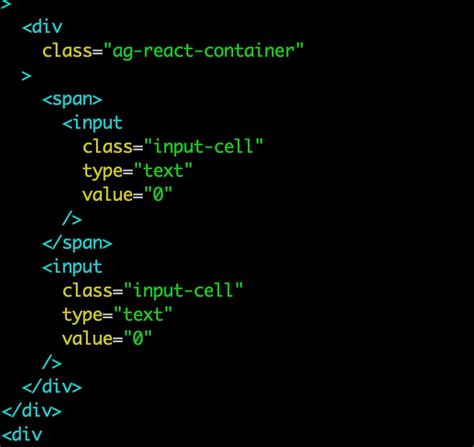 reactjs ag grid react and react testing library stack