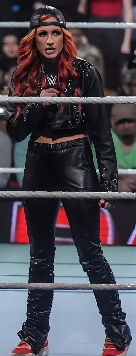 Becky Lynch Looking Sexy On Raw An Leather 1 By Dragonmatt600 On Deviantart