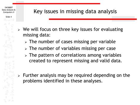 Ppt Analyzing Missing Data Powerpoint Presentation Free Download