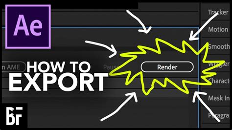 export from adobe after effects 2019 youtube