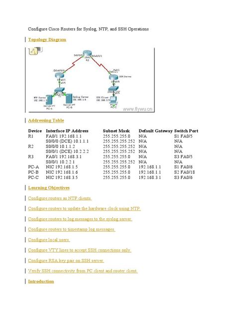 Configure Cisco Routers For Syslog