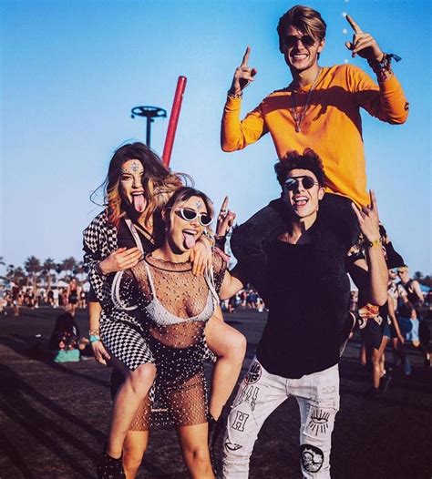 Hannah Stocking Lele Pons Juanpa Zurita And Twan Kuyper At Coachella