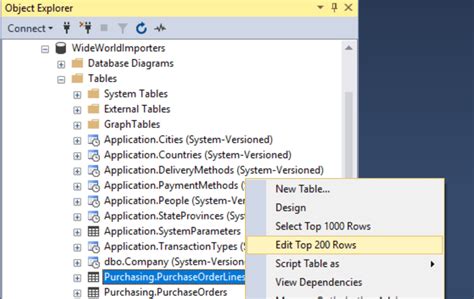 edit top 200 rows sql server tips sqltomato