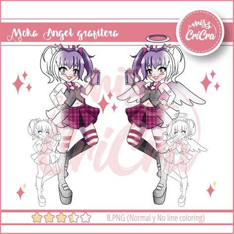 Moka Angel Grafitera Digistamp Big Cricrakiras Ko Fi Shop Ko Fi