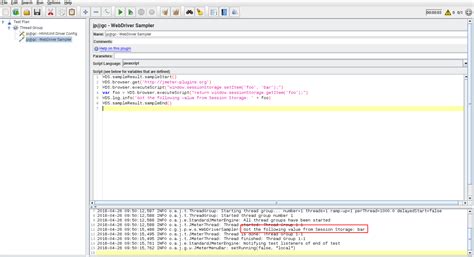 jmeter get sessionstorage key value from browser stack overflow