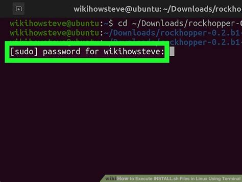 how to execute install sh files in linux using terminal 9 steps
