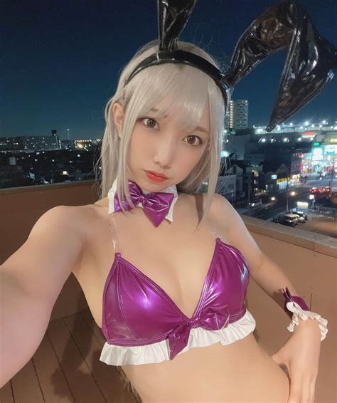 霜月めあさんのインスタグラム写真 霜月めあinstagram 「銀髪バニーちゃん🐰 霜月めあ めあめあ コスプレ