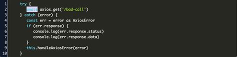 axios unhandled promise rejection error request failed
