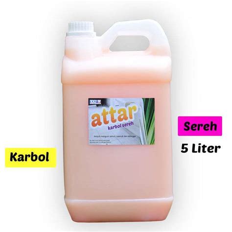 Jual Karbol Sereh Wangi Attar 5 Liter Pembersih Lantai Sereh Di