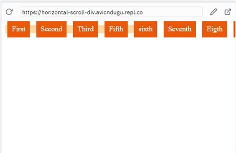 how to make horizontal scrolling div in css · dev practical