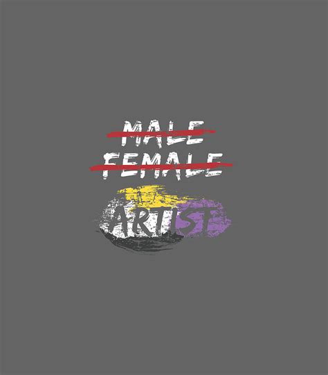 Non Gender Asexual Androgyne Artist Non Binary Digital Art By Fergum