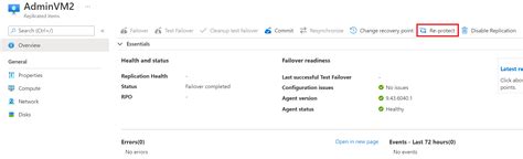 tutorial sobre como fazer failback de vms do azure para uma região