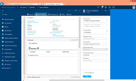 import your microsoft azure database backup lightbuzz