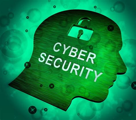 Cyber Security Business System Safeguard 3d Rendering Stock