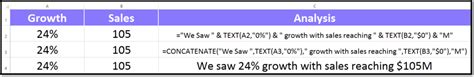 combining text with the concat and textjoin excel functions — the