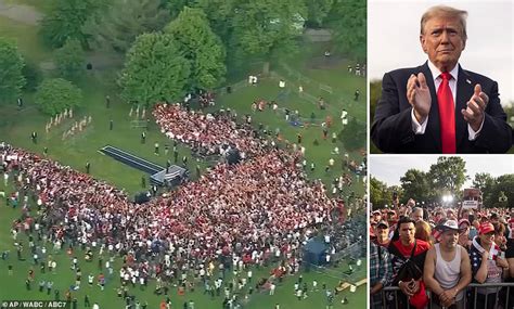 Aerial Shot Of Trumps Rally In The Bronx Reveals True Size Of Crowd