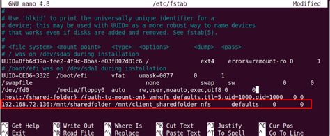 how to mount nfs file system in ubuntu 20 04