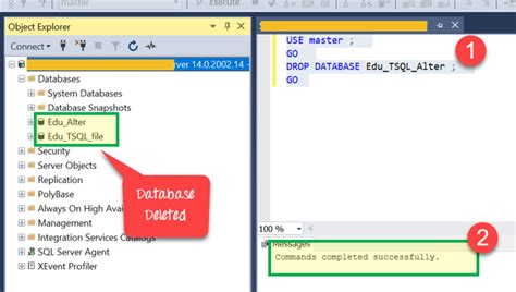 database sql server buat ubah dan jatuhkan basis data di sql