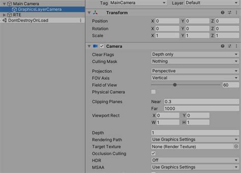 rendering notes example unity documentation
