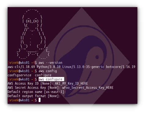 how to install aws cli on linux nixcraft