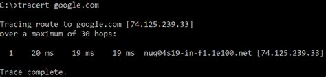 fastdomain traceroute tracert