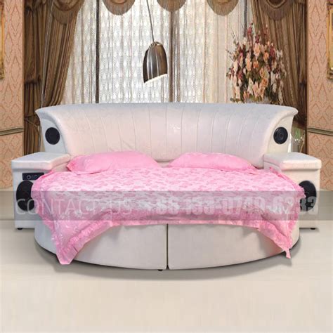 China Luxury Kingsize Sex Round Bed For Theme Hotel Private Wholesale