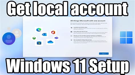 How To Create A Local Account On Windows 11 Setup Youtube