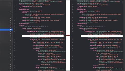 ios xcode 10 storyboard and info plist git diff is not properly