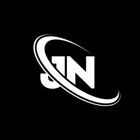 Jn Logo J N Design White Jn Letter Jn Letter Logo Design Initial