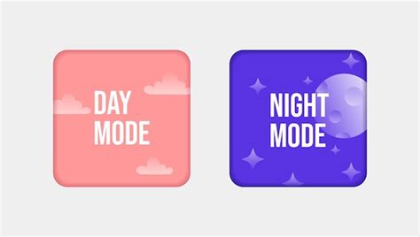Premium Vector Day And Night Toggle Switch Buttons Isolated On White