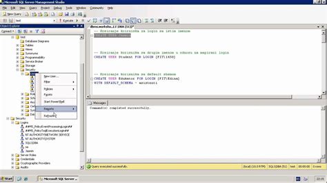 sql server create user tsql youtube