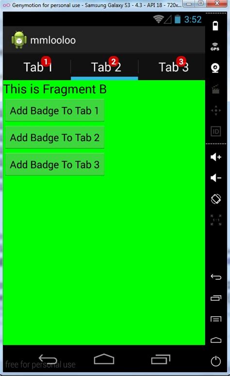 android add badge to tab stack overflow